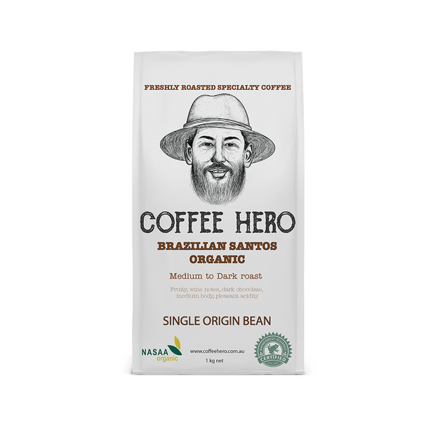 Brazilian Santos Organic Coffee Beans - Single Origin Expertly Roasted ...