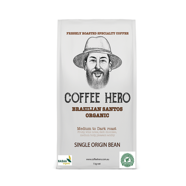 Brazilian Santos Organic Coffee Beans Single Origin Expertly Roasted