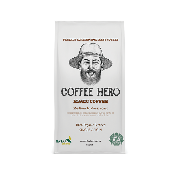 Premium Magic Coffee Beans - Medium Dark Roast | High-altitude Organic ...