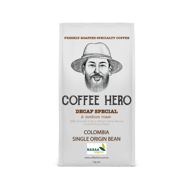 Fresh Medium Roast Premium Decaf Colombian Coffee | Coffee Hero